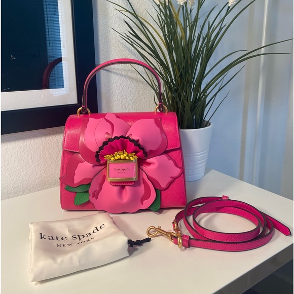 kate spade | Bags | Nwt Rare Kate Spade Katy Floral Appliqu Textured ...